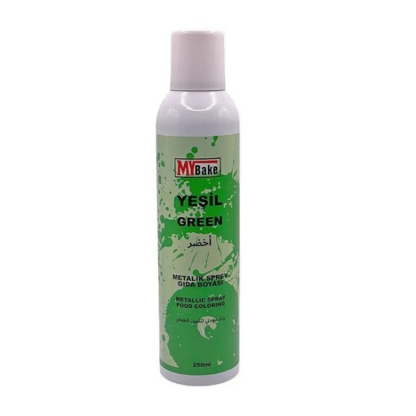 Colorant Spray Verde Metalic - 250 ml - MyBake