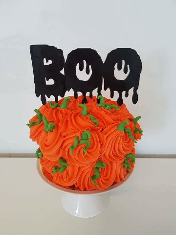Topper pentru tort Halloween "Boo"