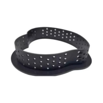 Set 6 rame microperforate pentru tarte - Inima