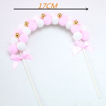 Topper tort arcada - Alb - 17 cm