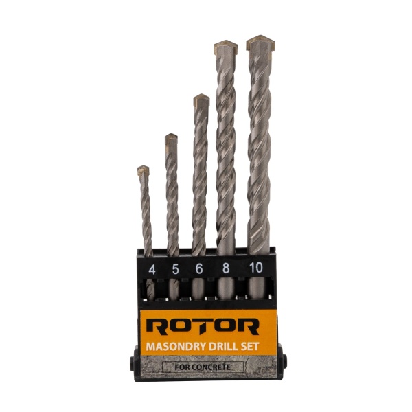 Set burghie pentru beton, 5 piese ROTOR RBB5