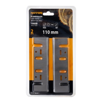 Lama pentru rindea electrica 110 mm, set 2 bucati ROTOR