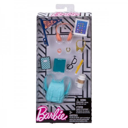 Set 11 accesorii de scoala Barbie - Bebe Pufos