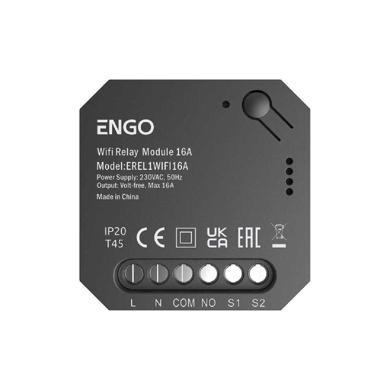 Releu inteligent Engo EREL 16A Wi-Fi - Tuya - 230v