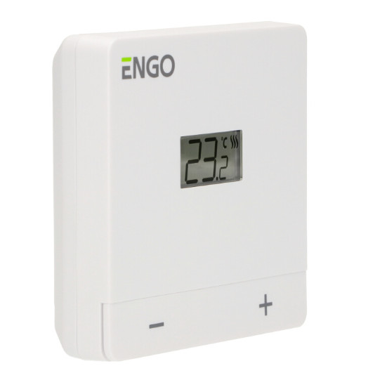 Termostat de camera ENGO EASY cu fir, alb, 230V