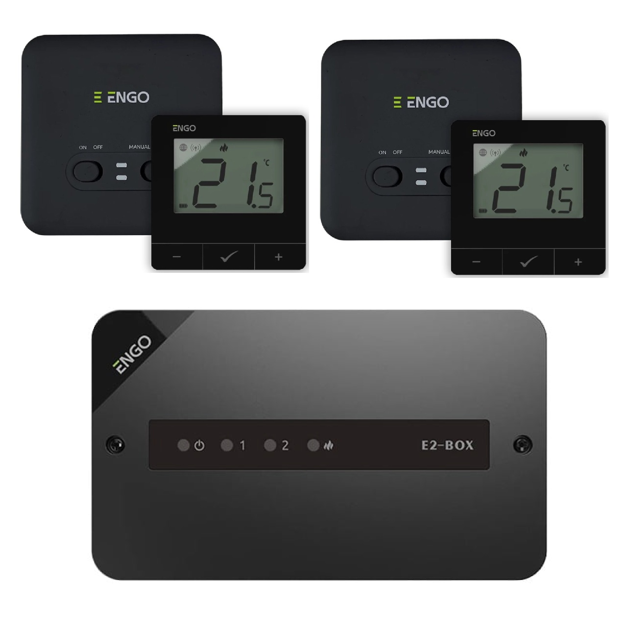 Kit controler cu 2 termostate, 2 zone, 2 pompe, conexiune wifi