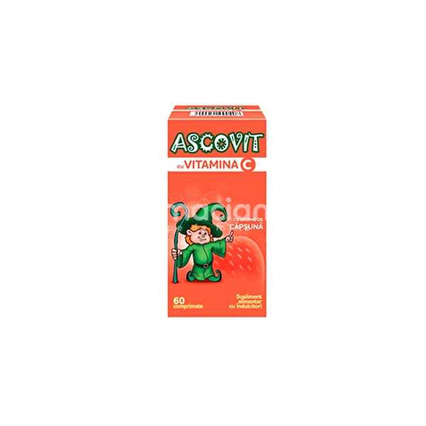 Ascovit Capsuni 100mg x 60cpr mast Omega Pharma