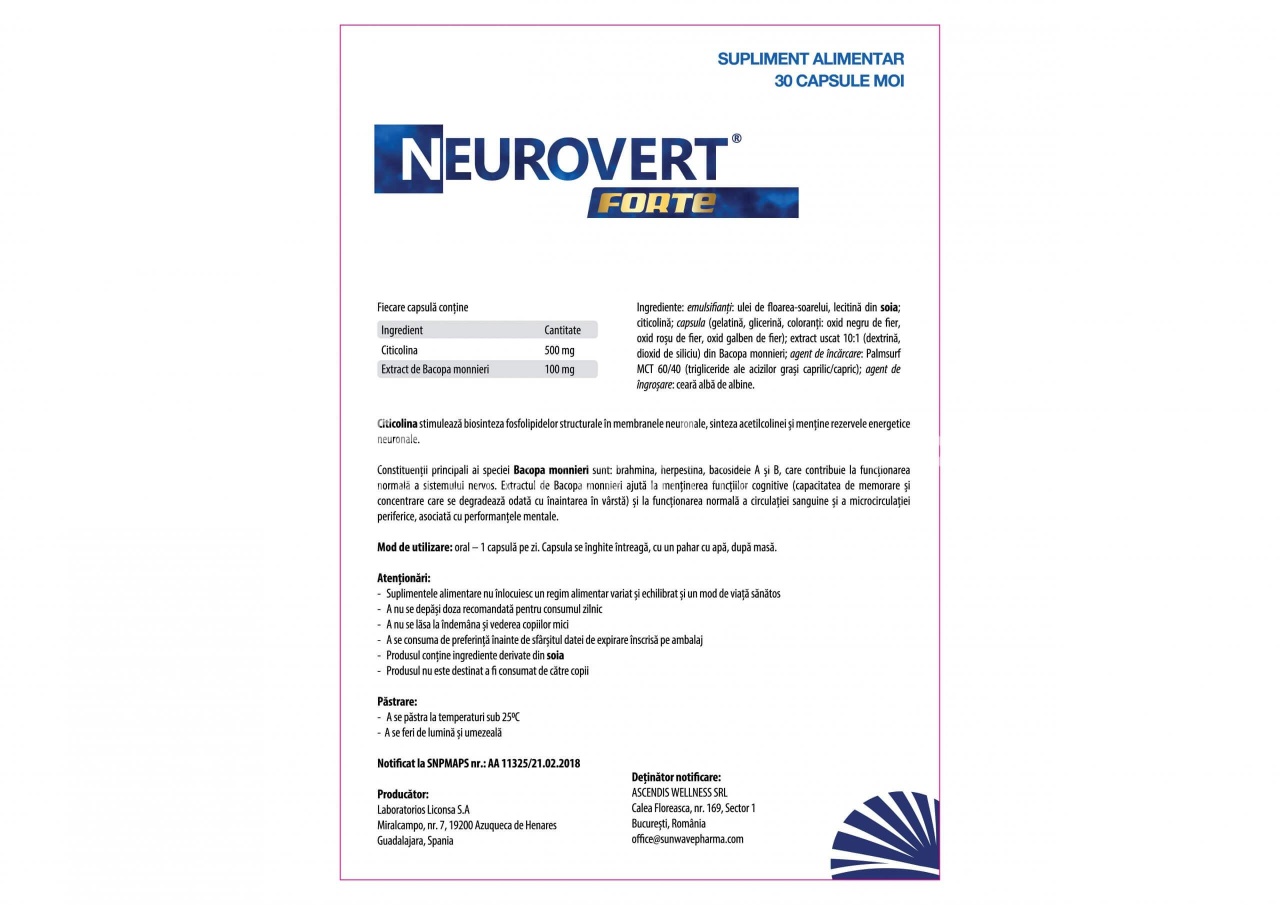 Neurovert Forte x 30cps Sun Wave