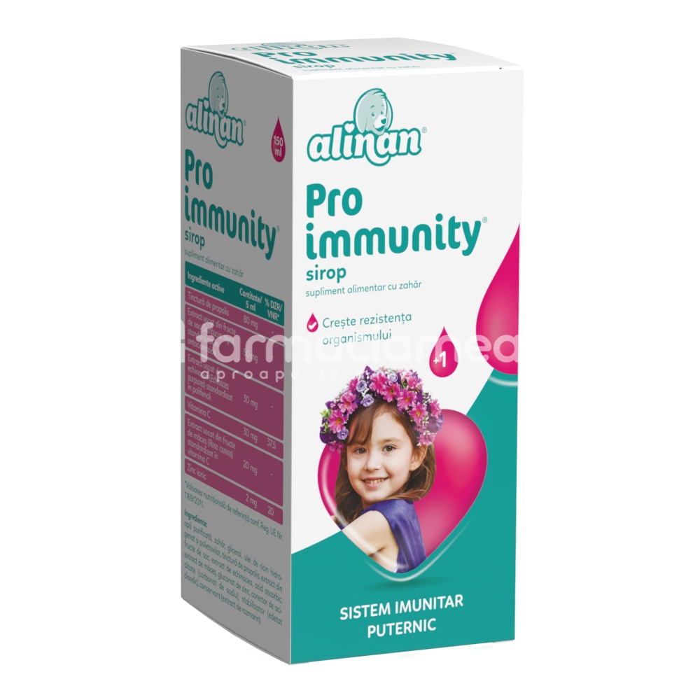 Alinan Proimmunity sirop de la 1 an, 150 ml, Fiterman Pharma