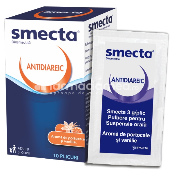 Smecta 3g/plic pulb pt susp orala x 10plic Ipsen