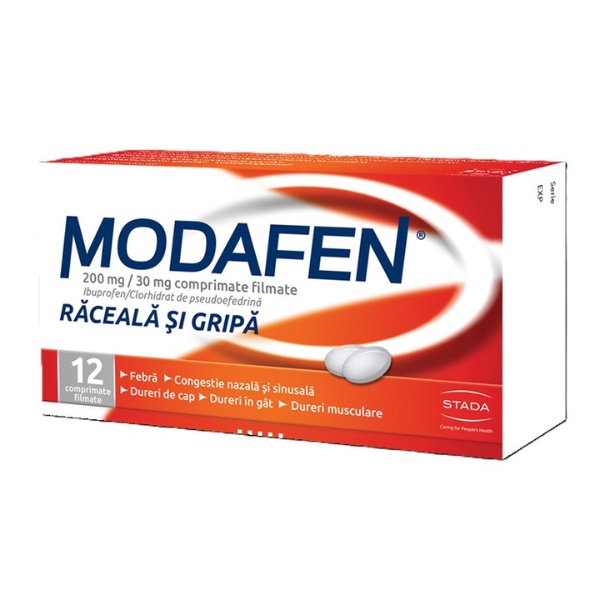 Modafen 200mg/30mg x 12cpr film Stada