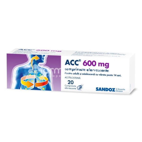 Acc 600mg x 20cpr eff Sandoz