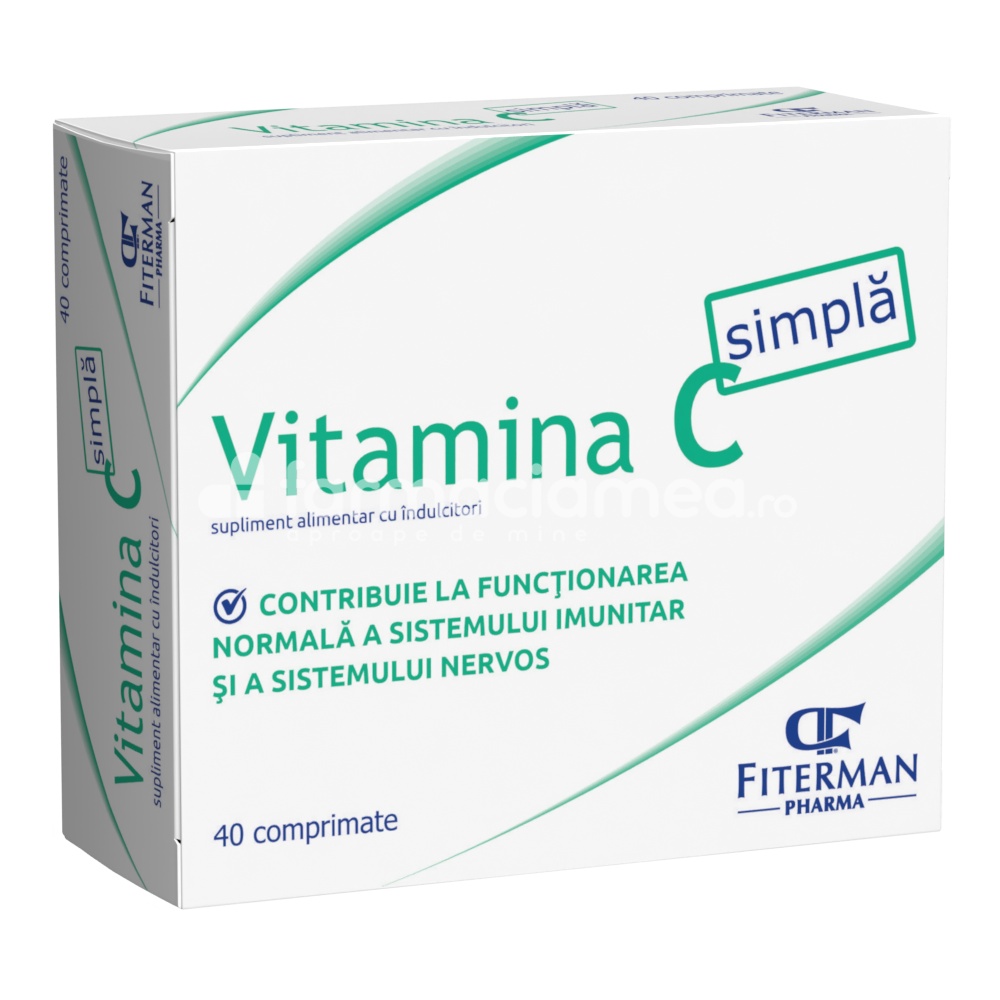 Vitamina C Simpla 180mg x 40cpr Fiterman