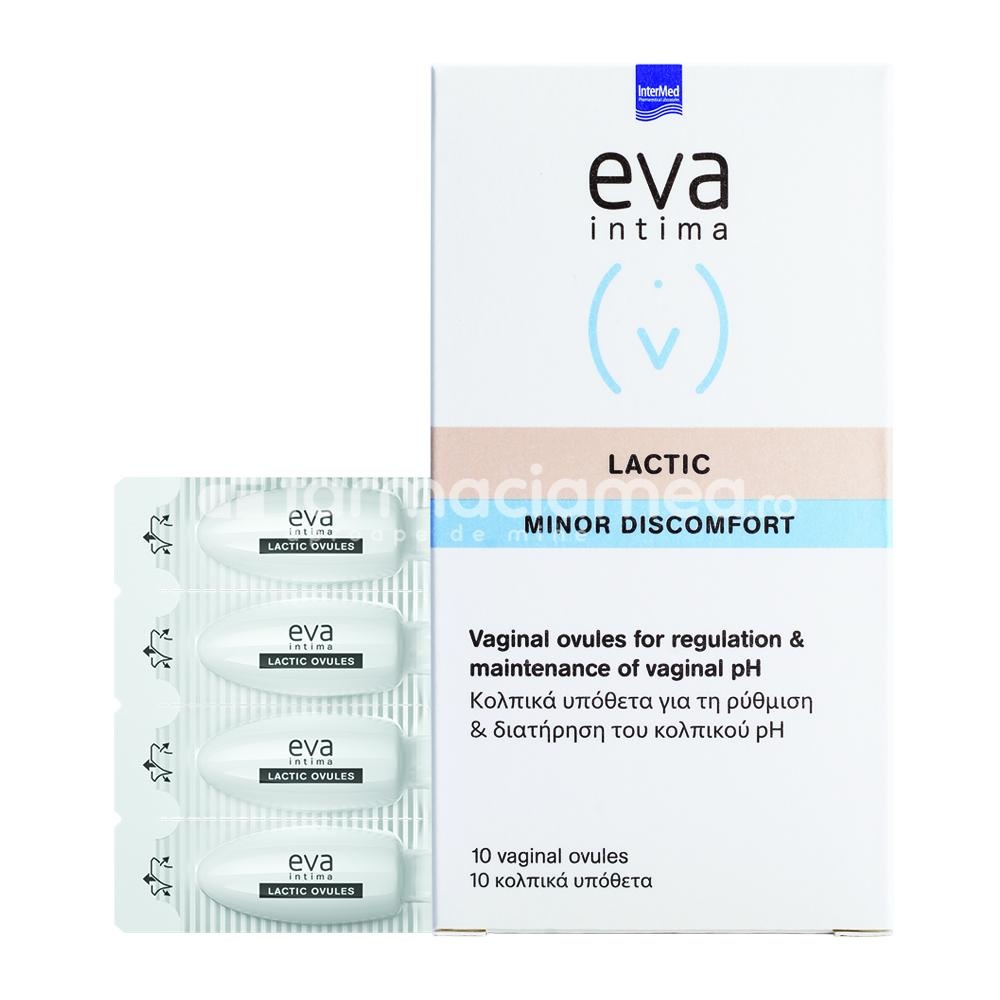 Eva Intima Ovule pt Reglarea si Mentinera pH-ului Vaginal x 10buc Intermed