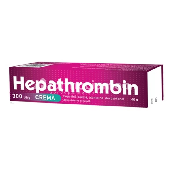 Hepathrombin 300UI/g crema x 40g Stada Hemofarm