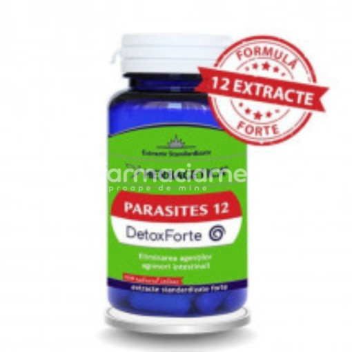 Parasites 12 detox forte, 30 capsule vegetale, Herbagetica