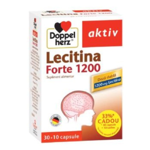 Doppelherz Lecitina Forte 1200mg x 30cp + 10cp cadou