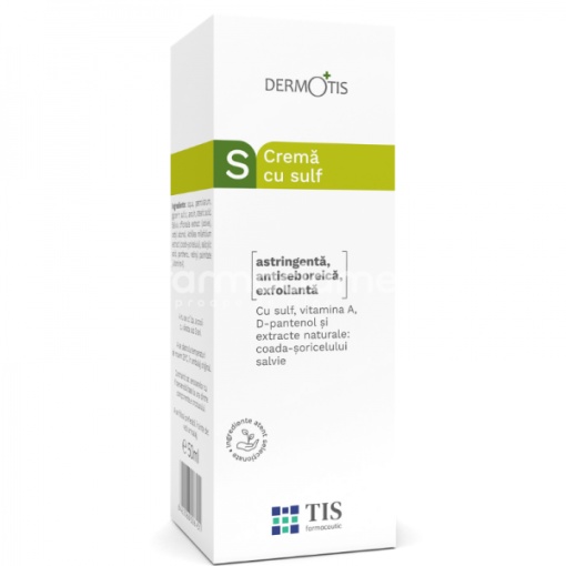 Tis Dermotis Crema cu Sulf 50ml