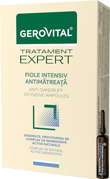 Gerovital Tratament Expert Fiole Intensiv Antimătreață Fiole 10x10ml