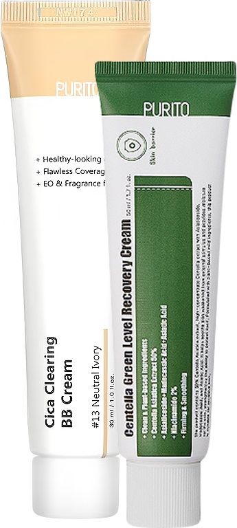 Pachet Mix&Match Purito Cica Clearing BB Cream 13 Neutral Ivory ...