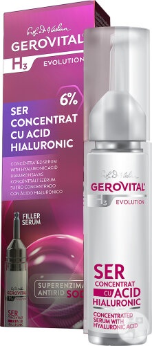 Gerovital H3 Evolution Ser Concentrat Cu Acid Hialuronic 10ml