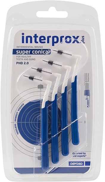 Interprox Periuțe Interdentare Plus Super Conical PHD 2,0 Albastru ...