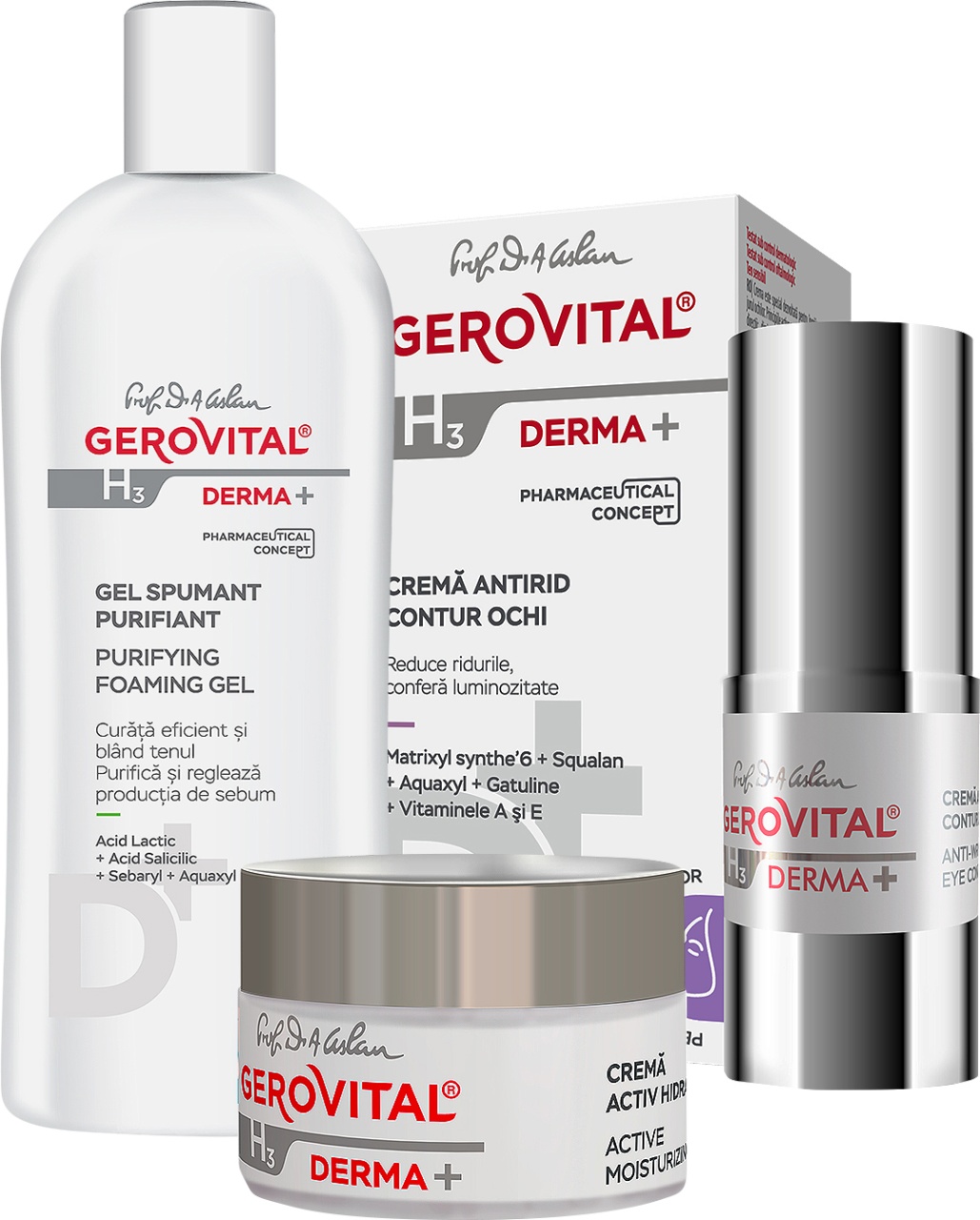 Pachet Mix&Match Gerovital H3 Derma+ 3 Produse