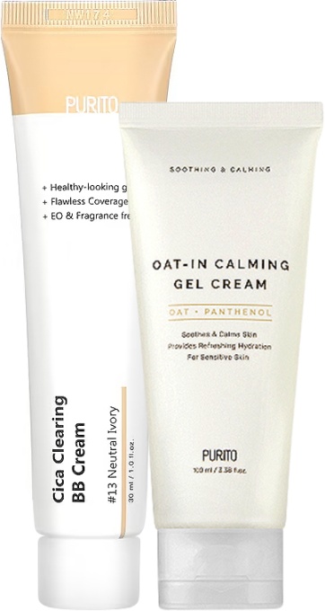 Pachet Mix&Match Purito Cica Clearing BB Cream 13 Neutral Ivory + Oat ...