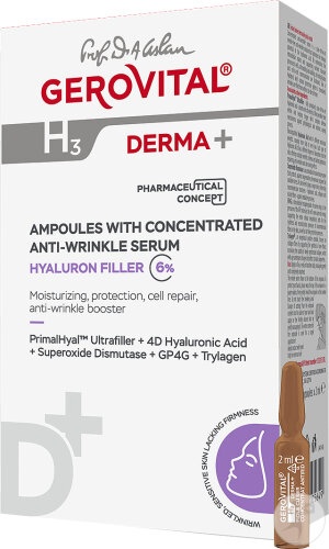 Gerovital H3 Derma+ Fiole Cu Ser Concentrat Antirid 10x2ml