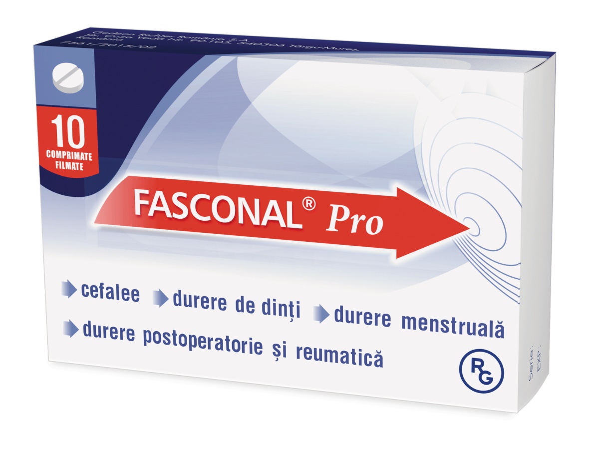 FASCONAL PRO * 10 COMPRIMATE FILMATE