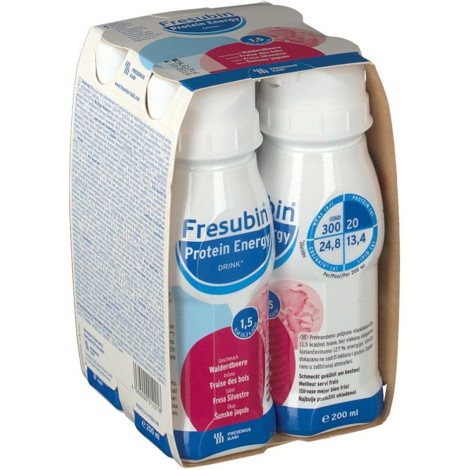 FRESUBIN PROTEIN ENERGY DRINK FRAGI * 4 FLACOANE/200 ML
