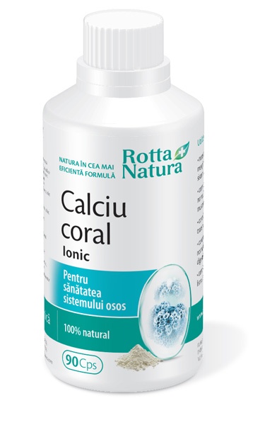 CALCIU CORAL IONIC * 90 CAPSULE, ROTTA NATURA