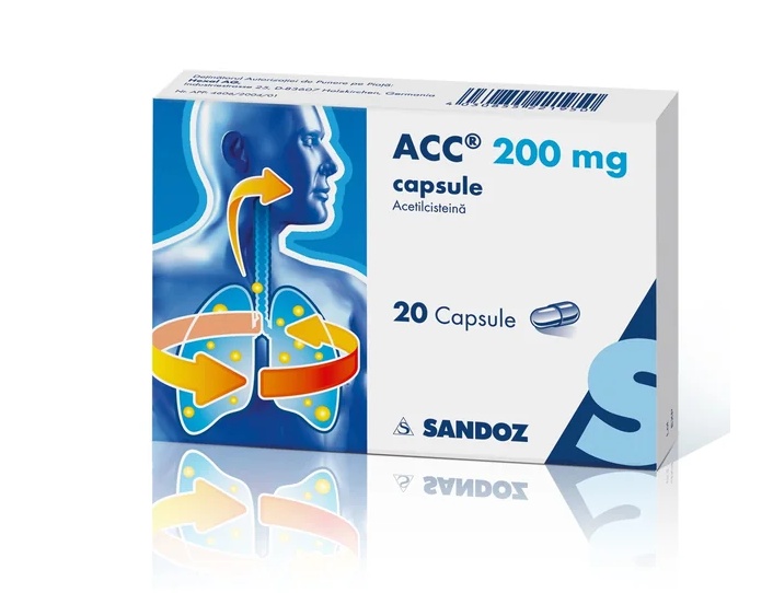 ACC 200 MG, 20 CAPSULE, SANDOZ