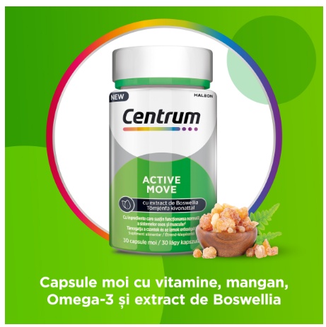CENTRUM ACTIVE MOVE CU EXTRACT DE BOSWELIA * 30 CAPSULE MOI