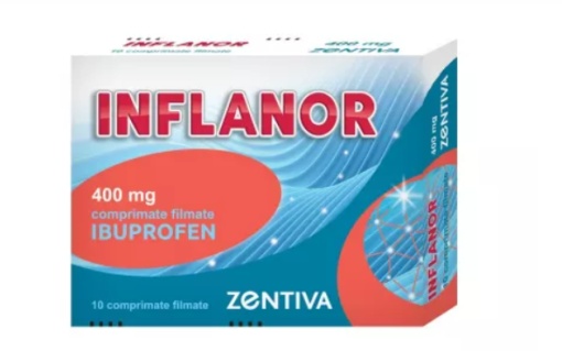 Inflanor, 400 mg, 10 comprimate filmate, Zentiva