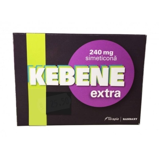 Kebene Extra cu simeticona, 30 capsule moi, 240mg, Terapia