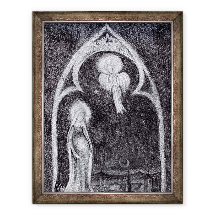 Tablou decorativ înramat Îngerul Gabriel 70x90 cm