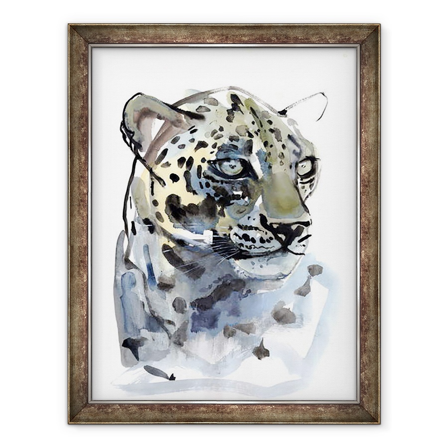 Tablou decorativ Leopard V înrămat 70x90 cm
