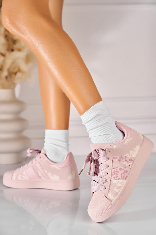 Adidași de damă Piele Ecologica Roz Anezka - Reverse.ro