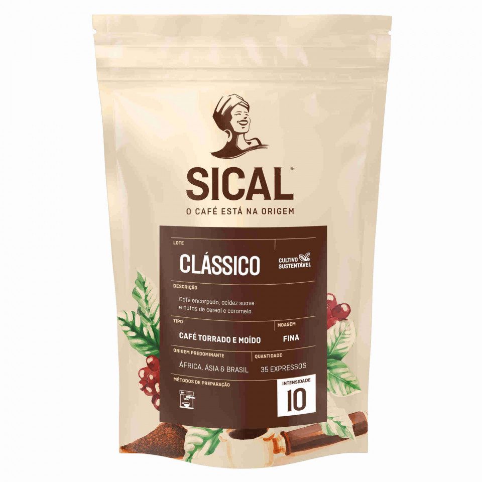 Café "Sical" 5 estrelas Moagem Normal / Fina - 220gr
