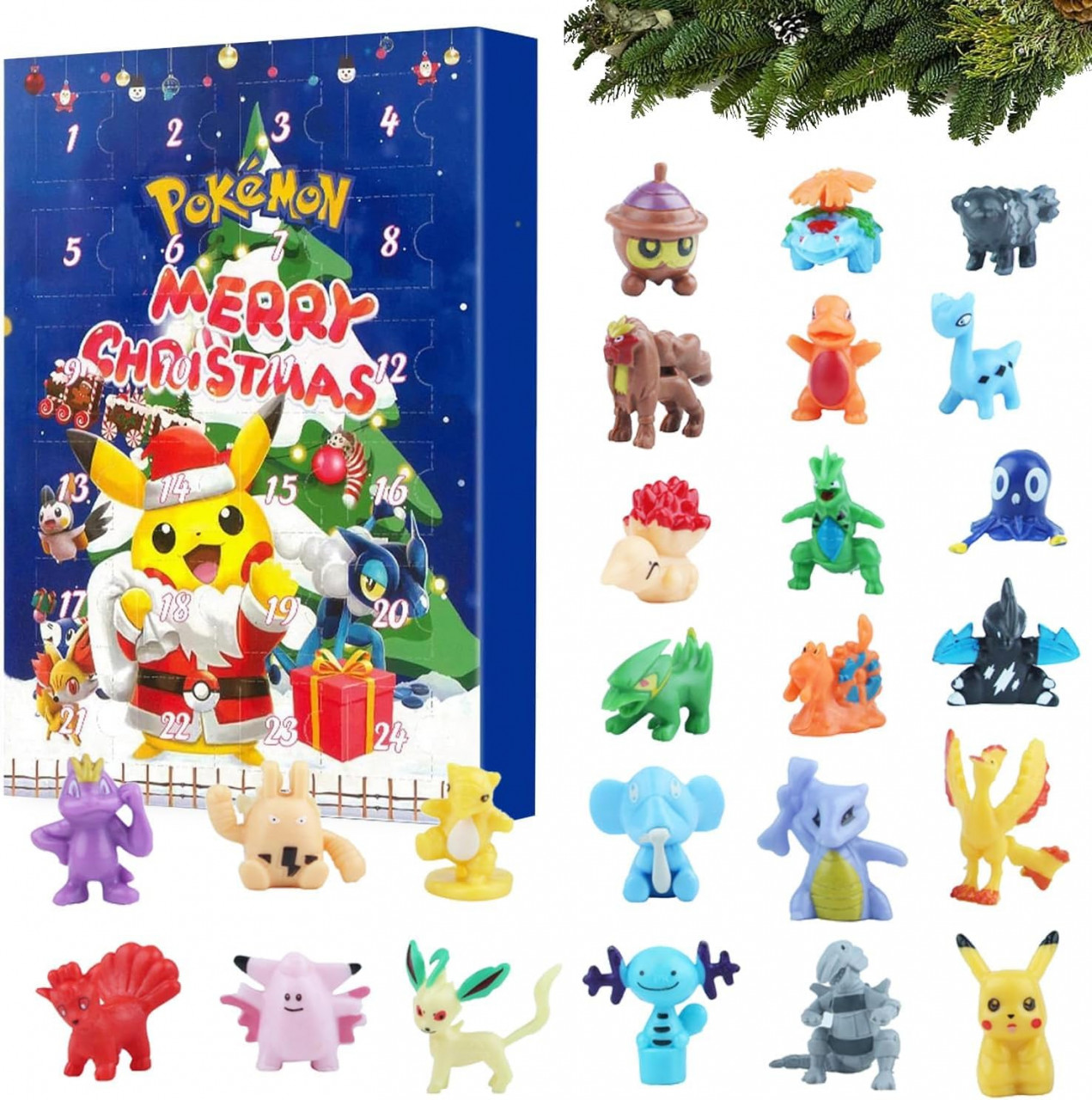 CADV10 - Calendar Advent Copii - Personaje, 24 Surprize pentru Craciun