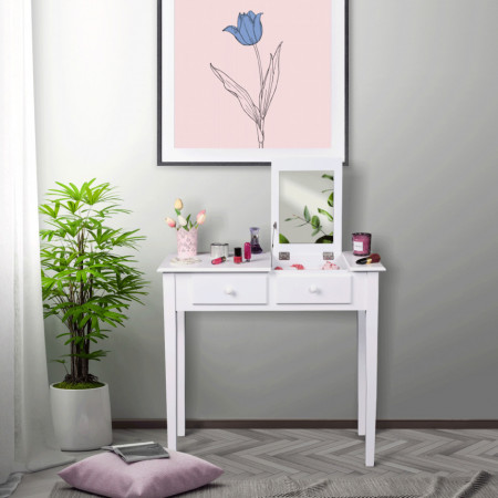 SEA602 - Set Masa toaleta, 80 cm, consola cosmetica machiaj masuta ...