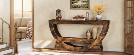 MAM36 - Masa Consola cu Arcada, 160 cm, masuta hol cu raft, living ...