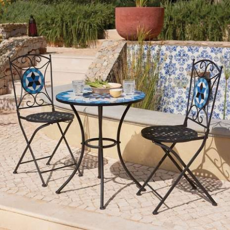 SEGAL103 - Set Masa si scaune pliante Mozaic gradina, terasa, balcon ...