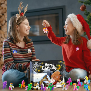 CADV21 - Calendar Advent Copii - Ponei, 24 Surprize pentru Craciun