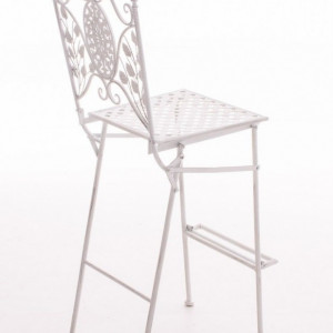 SCAGA1- Scaun inalt pliant gradina, terasa, balcon - Alb