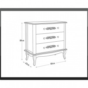 COAU101 - Comoda, dulap cu sertare Make Up, machiaj, cosmetice, living ...