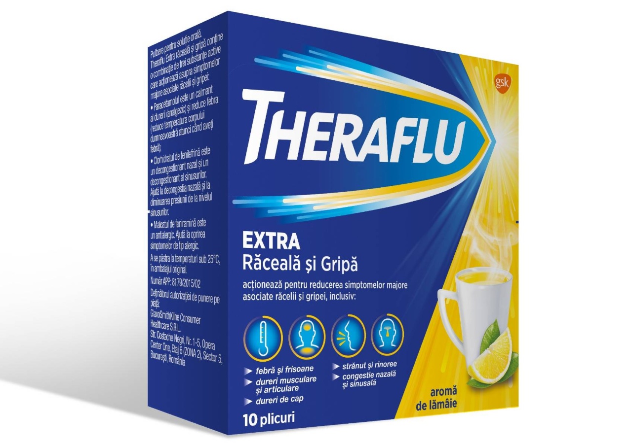 Theraflu Extra Raceala Si Gripa 650mg/20mg/10mg Ctx10 Pl