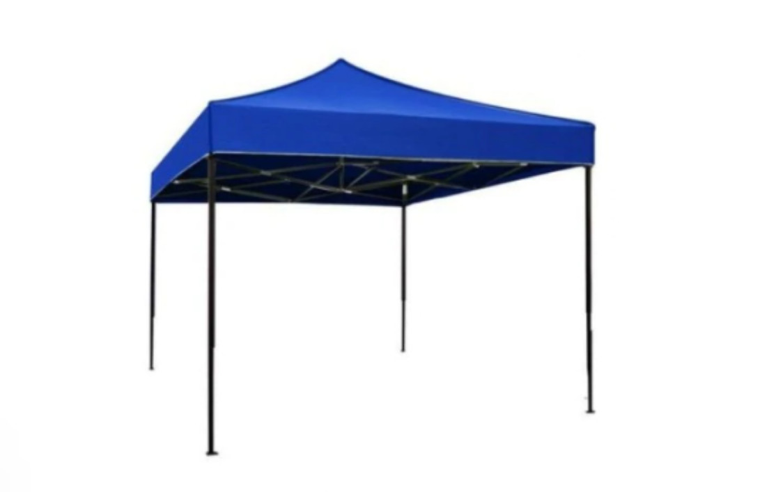 Cort Pavilion de Gradina, Cadru Alb, de 3 x 3 m, Pliabil