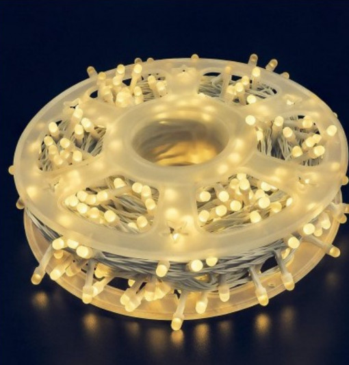 Instalatie de Craciun XM500WW, Led-uri Alb Cald, Model V5, Rola 50m ...